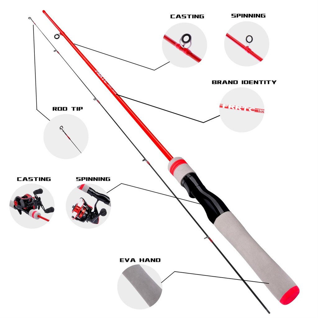 FRRTC READY STOCK UL Fishing Rod Carbon Fiber Rod Spinning/Casting ...