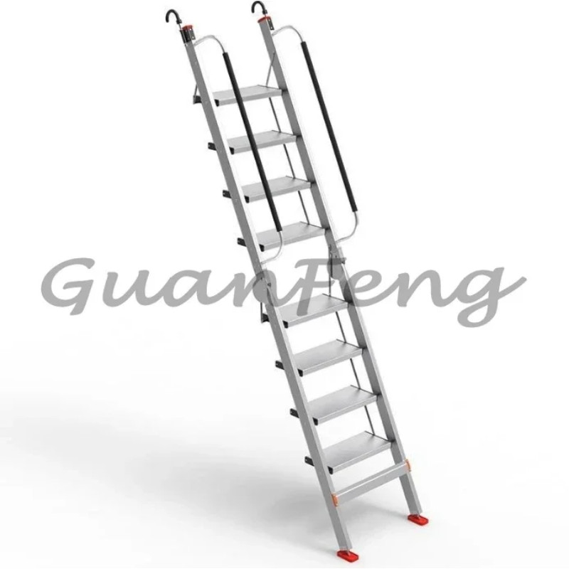 Portable Ladder, Household Aluminum Alloy Folding Ladder, Straight ...