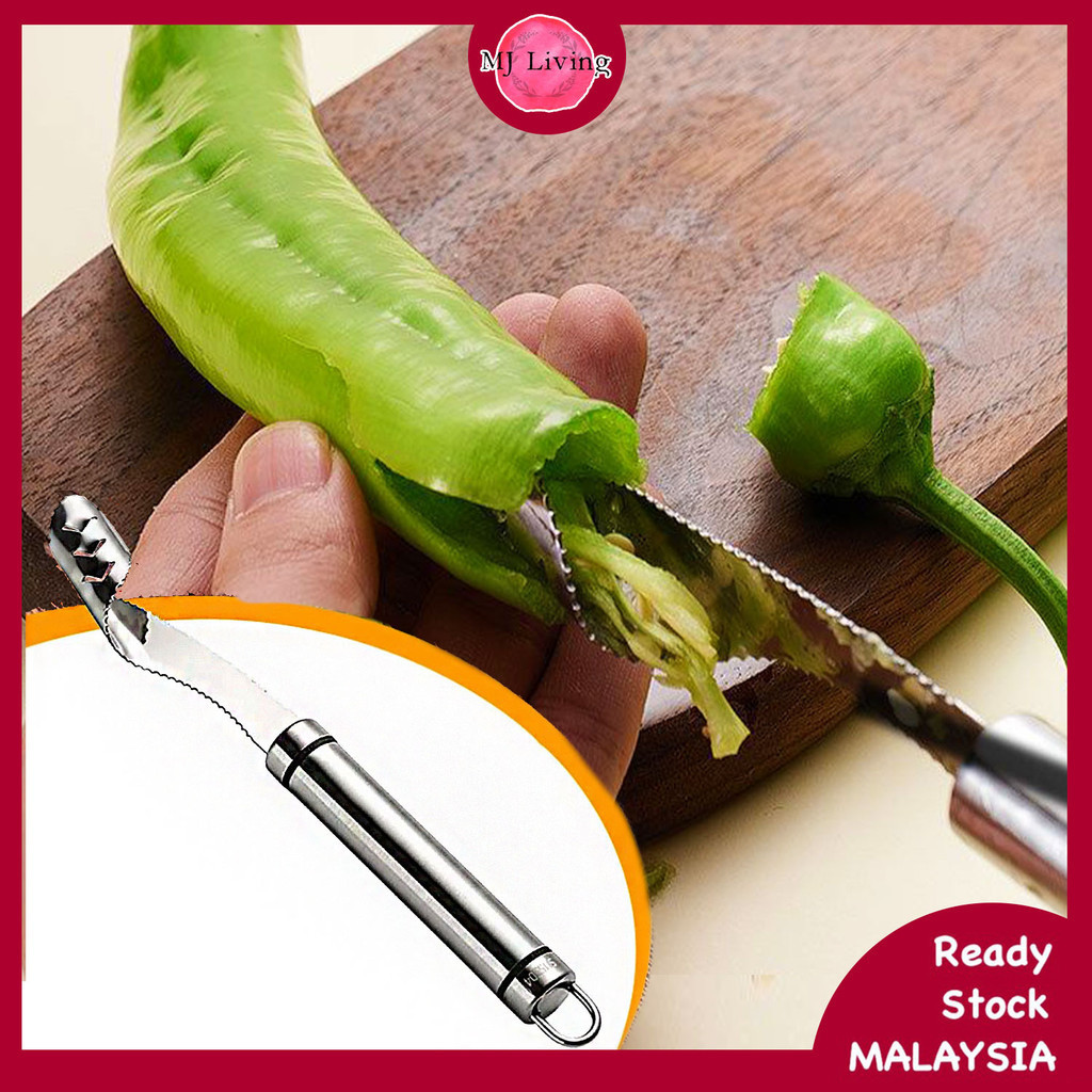 Stainless Steel Chili Seed Remover Cutter Vegetable Chili Pepper Core ...