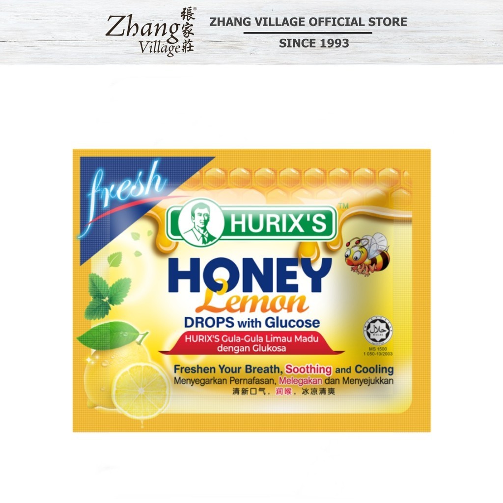 Hurix's Honey Lemon Drops With Glucose 6 Pieces | Shopee Malaysia