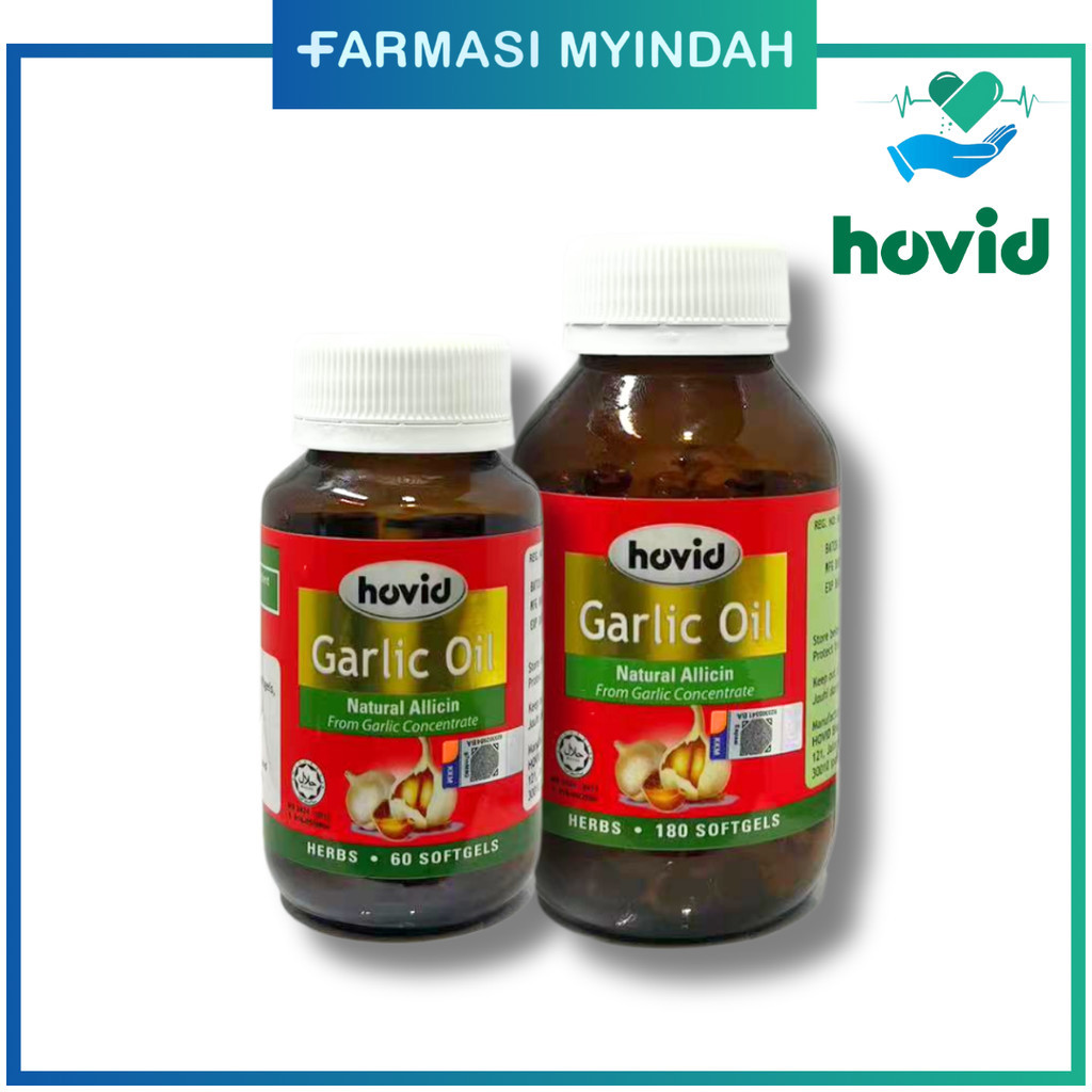 Hovid Garlic Oil (60 Cap/ 180 Cap) | Shopee Malaysia