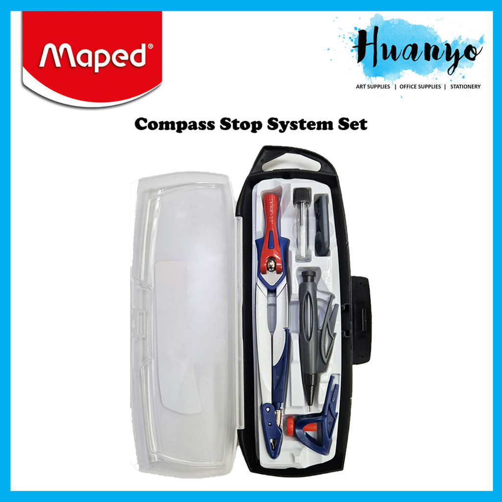 Maped Stop System / Technic Compact Geometry Compass Set of 5 | Shopee ...