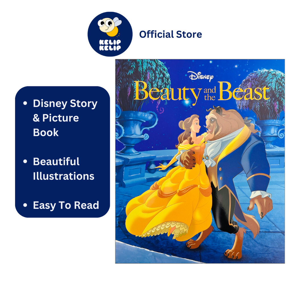 Disney Beauty & The Beast Picture Story Book For Kids Easy To Read With ...