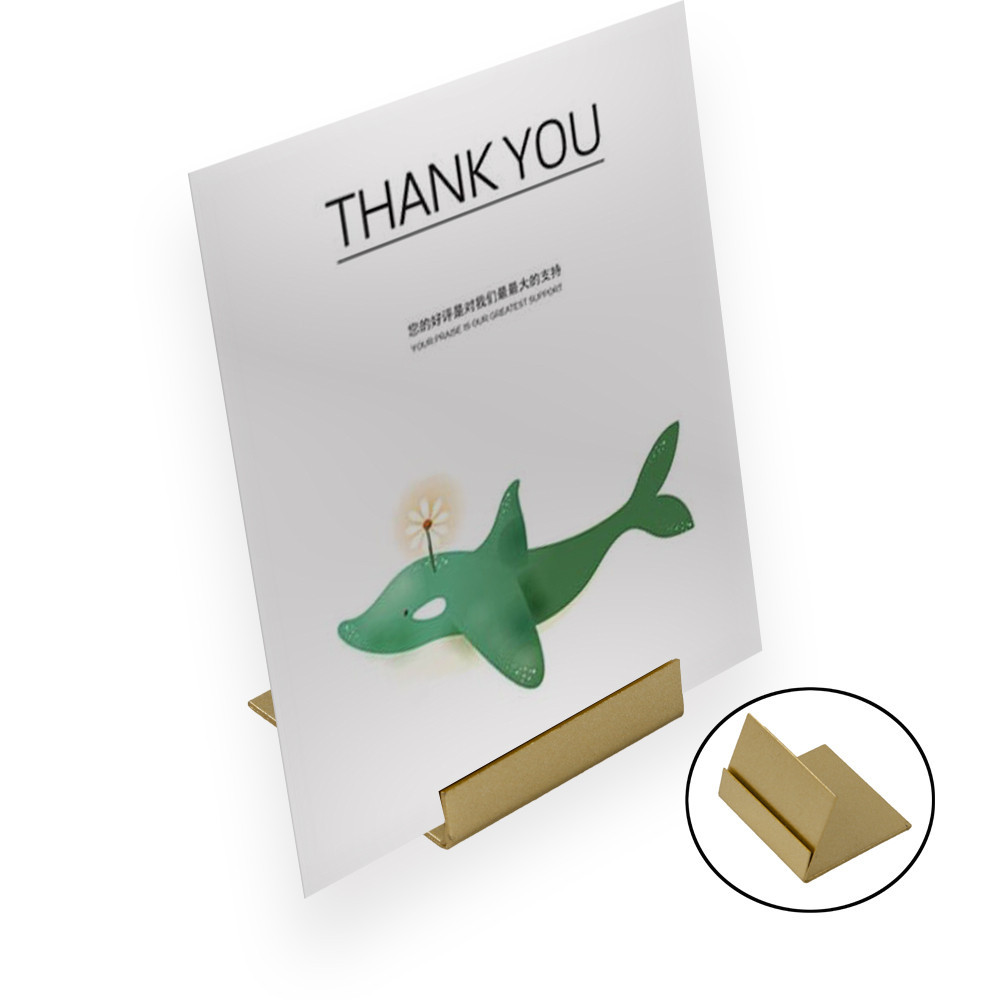 Countertop Copper Sign Clips Holders Slot Label Display Base ...