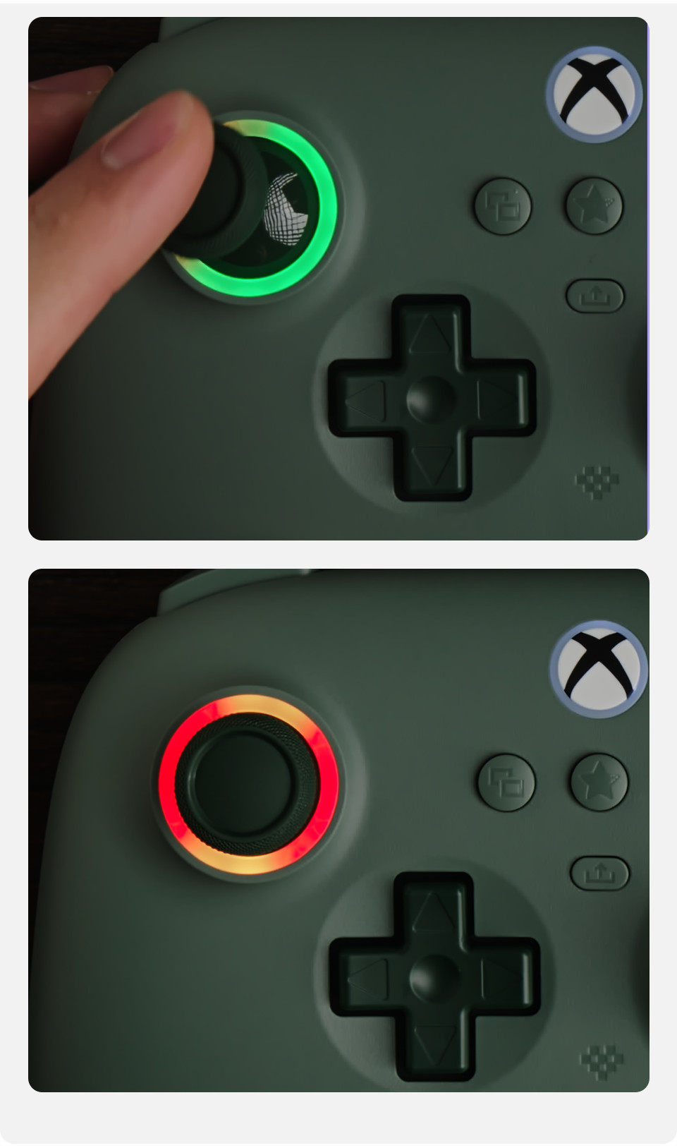 8BitDo Ultimate C Wired Gaming Controller for Xbox, RGB Lighting Fire Ring and Hall Effect ...