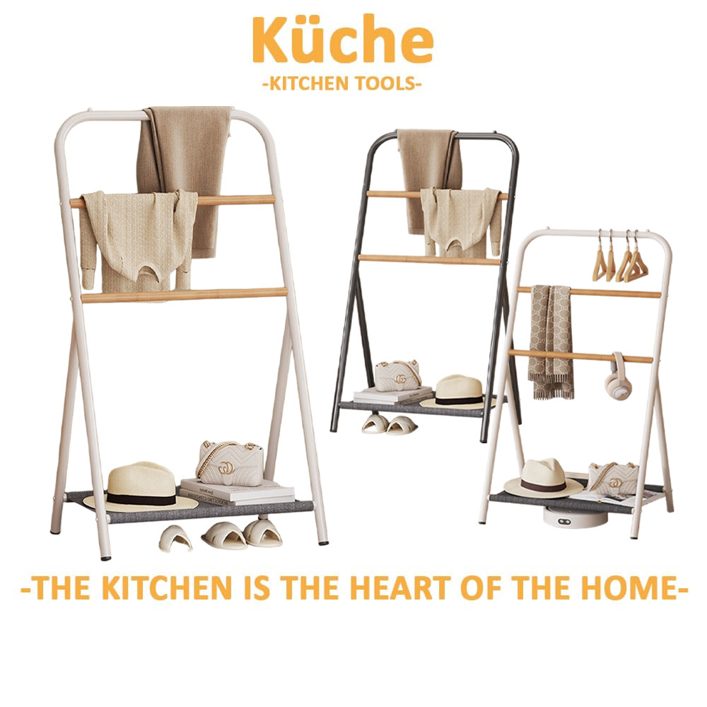 KUCHE Simple Design Clothes Storage Organizer Rack Stand Bedroom ...