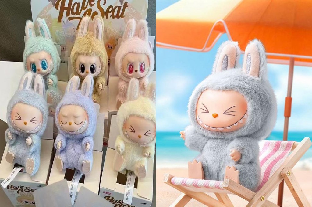 Plush Action Figure Vinyl Face Plush Toy Adorable Rabbit Ear Plush Toy ...