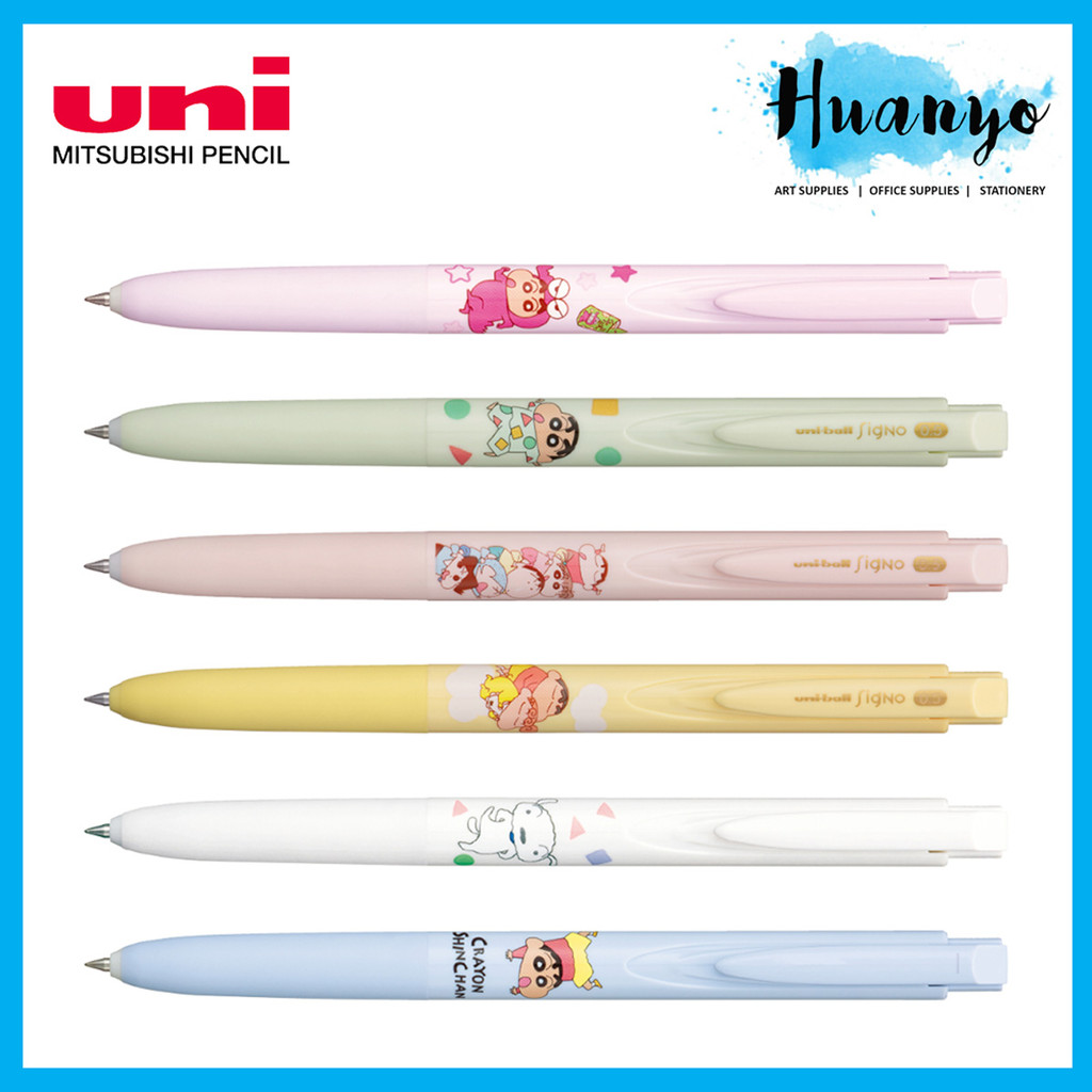 [Limited Edition] Uni-ball Signo RT1 Crayon ShinChan | 蜡笔小新 Gel Roller Pen 0.5MM Black Ink (UMN ...