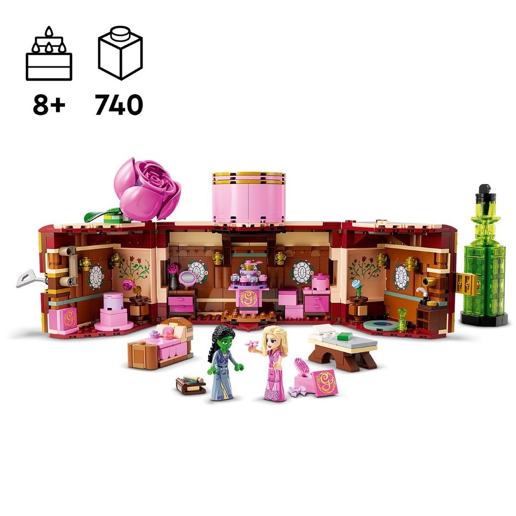 LEGO 75683 Wicked Glinda & Elphaba's Dormitory Building Toy Set (740 ...