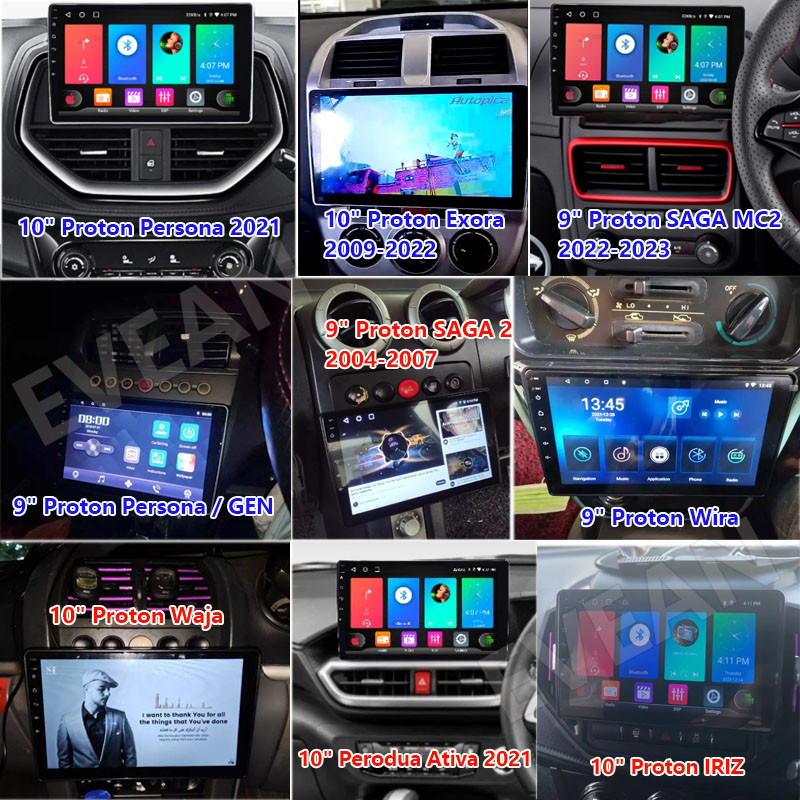 For Proton SAGA/PERSONA/Exora/INSPIRA/WIRA/Waja Android Car Player ...