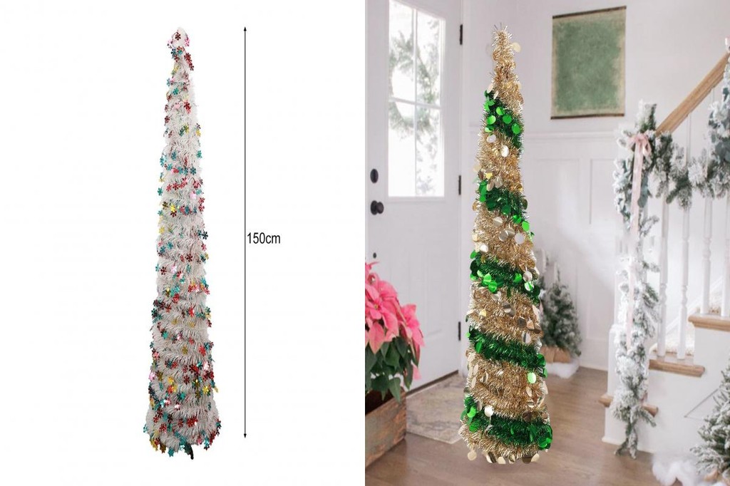 zhidaowe Christmas Decoration Tree Stylish Christmas Tree Sparkling ...