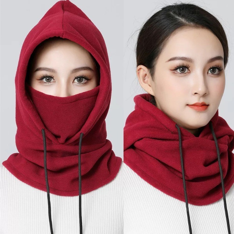 Hooded Face Mask Scarf Hat - Fashion, Simple, Adjustable - Unisex ...