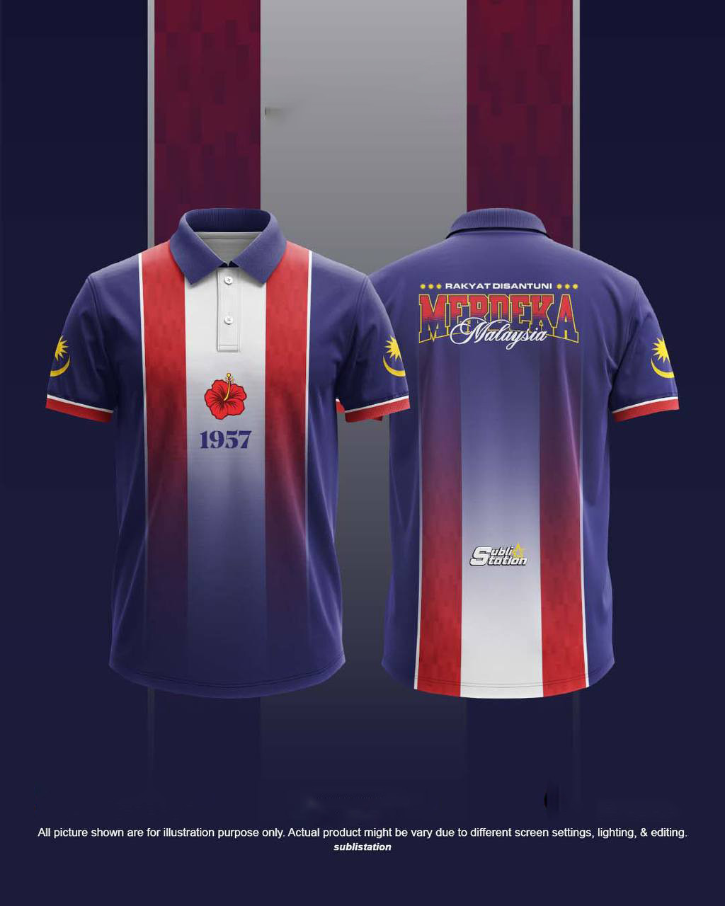 [READY STOCK] FREE CUSTOM Baju Merdeka 68 Tahun baju jersey Ethnic T ...