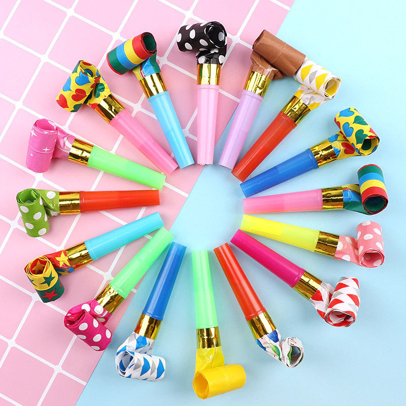 𝐌𝐀𝐆𝐈𝐊 𝐆𝐔𝐋𝐔𝐍𝐆 Birthday Party Blow Dragon Noise Makers Colorful Blowout ...