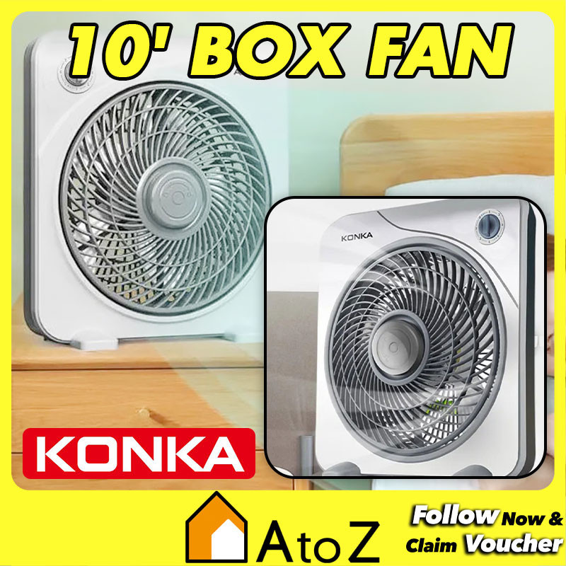 Tablet Desk Box Fan Cooling Lightweight Strong Wind Table Kipas Meja 8 ...