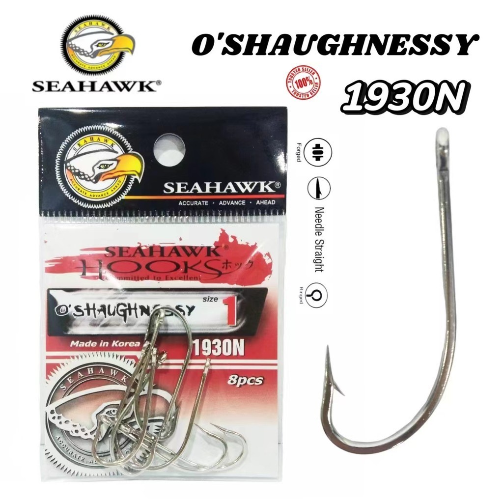 SEAHAWK O'SHAUGHNESSY HOOKS 1930N (MADE IN KOREA) | Shopee Malaysia