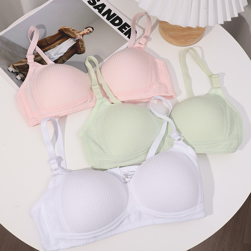 High Quality Pure Cotton Girls Gathering Underwear- Simple Solid Color ...