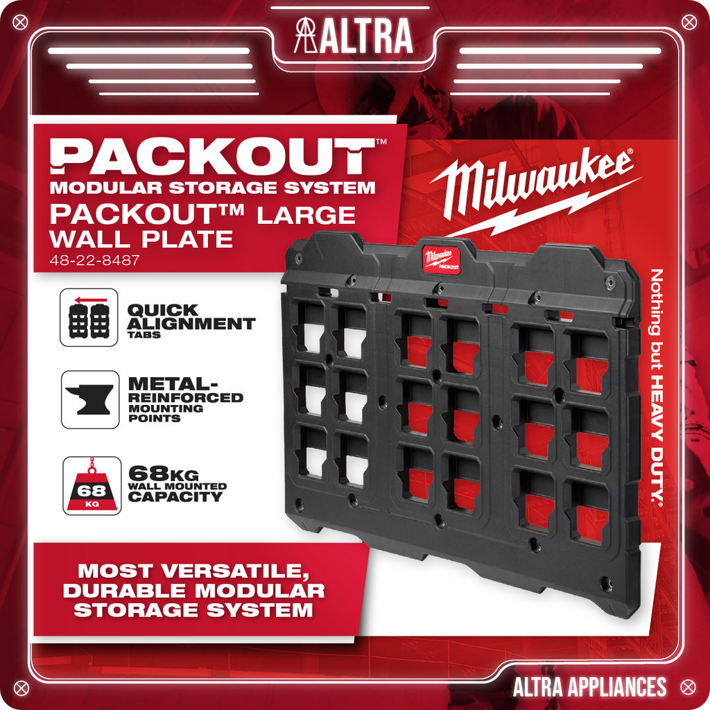 Milwaukee Packout Wall Accessories - Wall Mount Plate | Shopee Malaysia