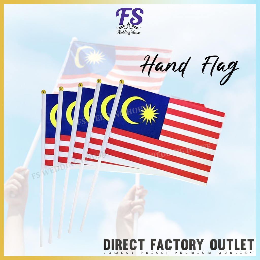 1 PCS - BENDERA JALUR GEMILANG/HAND FLAG MALAYSIA/MERDEKA/马来西亚国旗/手摇旗 ...