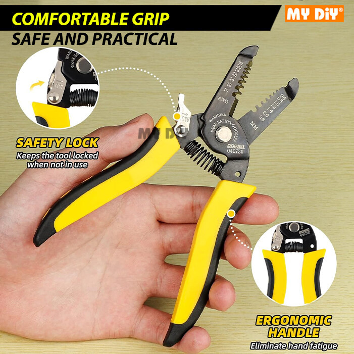 MYDIYHOMEDEPOT - WIRE STRIPPER PLIER CABLE WIRE STRIPPER CUTTER CRIMPER ...