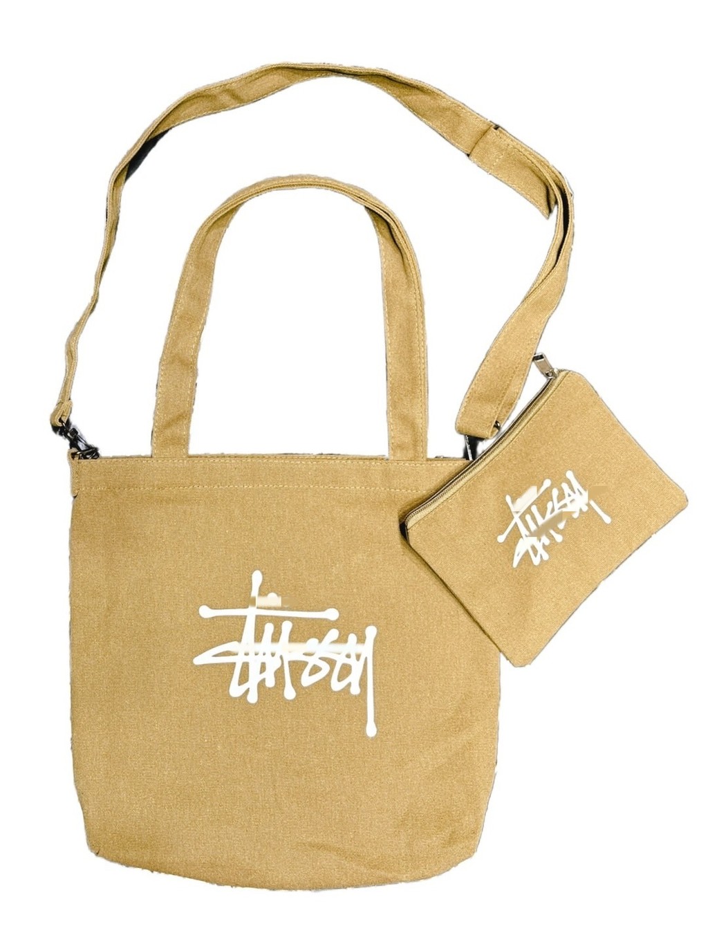 Black Cross Shoulder Handheld Tote Canvas | Shopee Malaysia