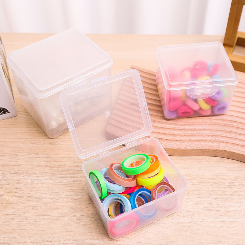 Transparent Plastic Storage Box - Lock Buckle Storage Box - Desktop ...