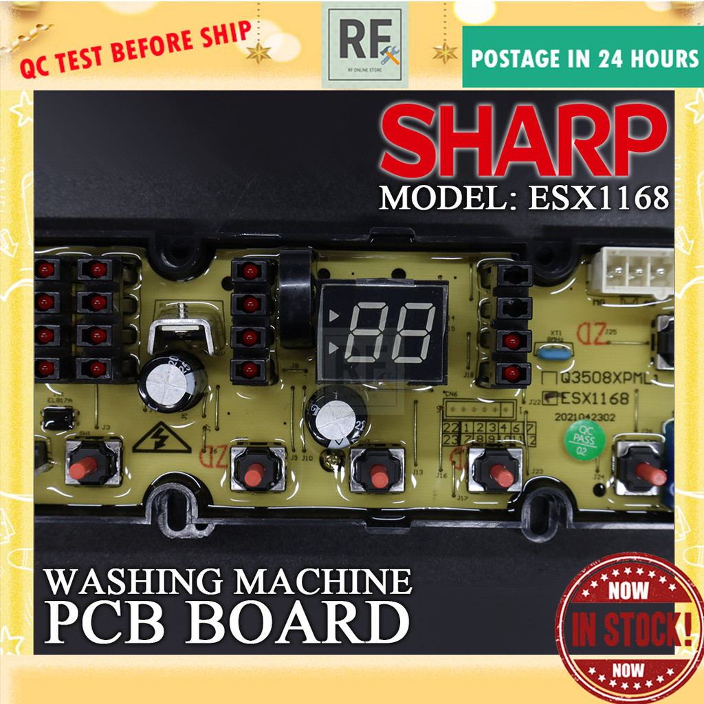 ESX1168 SHARP WASHING MACHINE PCB BOARD MESIN BASUH | Shopee Malaysia