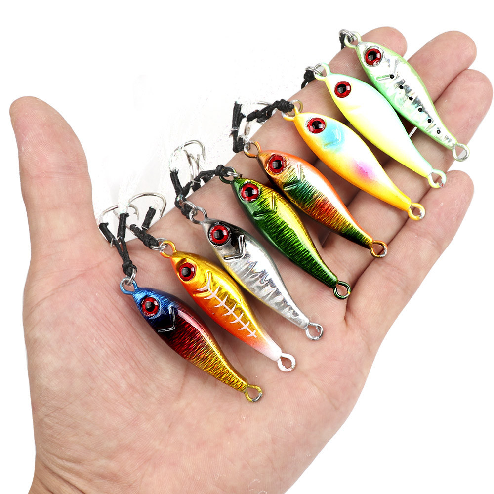 Fishing Jig Lure 7g/10g/20g/30g Deep Sea Fishing Lures Slow Jigging ...