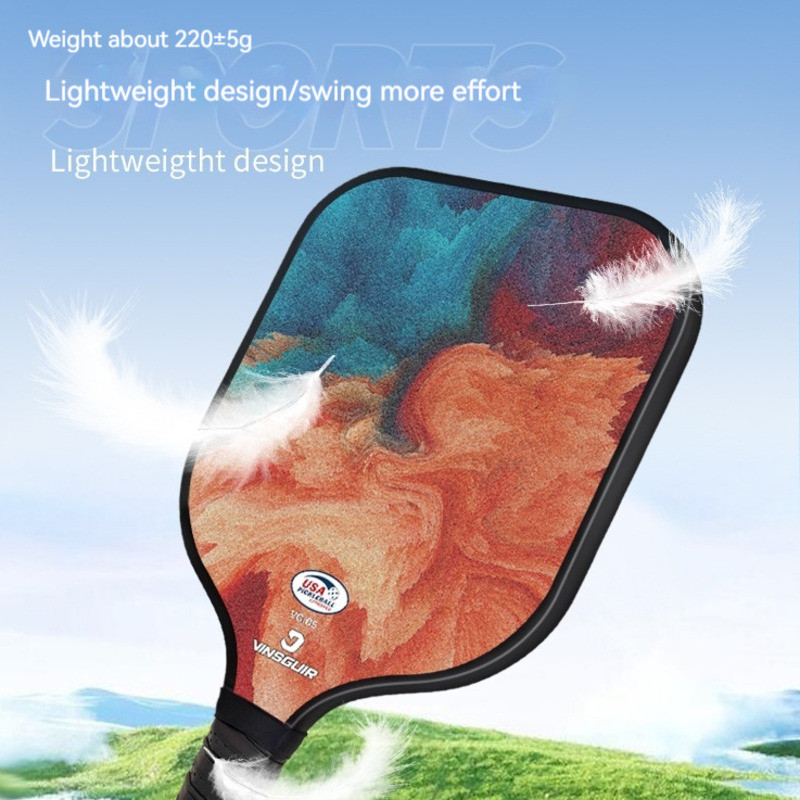 Racquet Set, 2 Rackets, 4 Balls, 1 Pack Pickleball Paddles Fiberglass ...