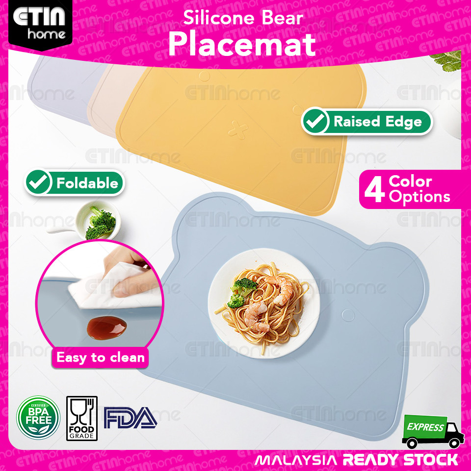 Silicone Table Mat Placemat Insulation Pad Pelapik Dining Alas Meja ...