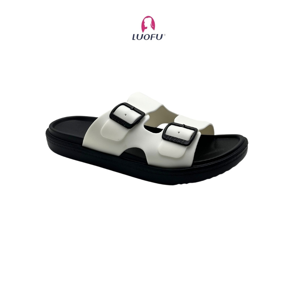 LUOFU Men EVA Buckle Slides Sandals E6236-E01M | Shopee Malaysia