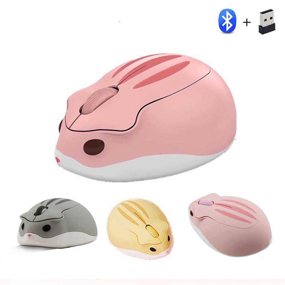 2.4G Bluetooth Cute Hamster Wireless Mouse Bluetooth Mouse Battery ...