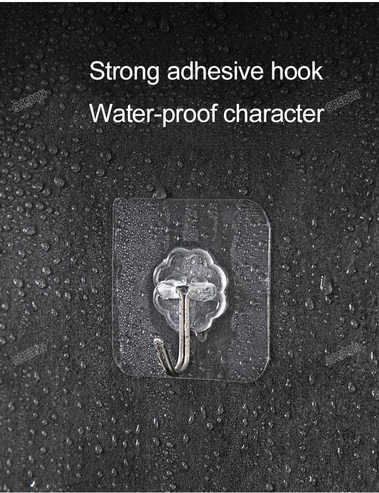 1PC Wall Hook For Hanging Kitchen Velcro Hooks On Suction Cup Strong ...