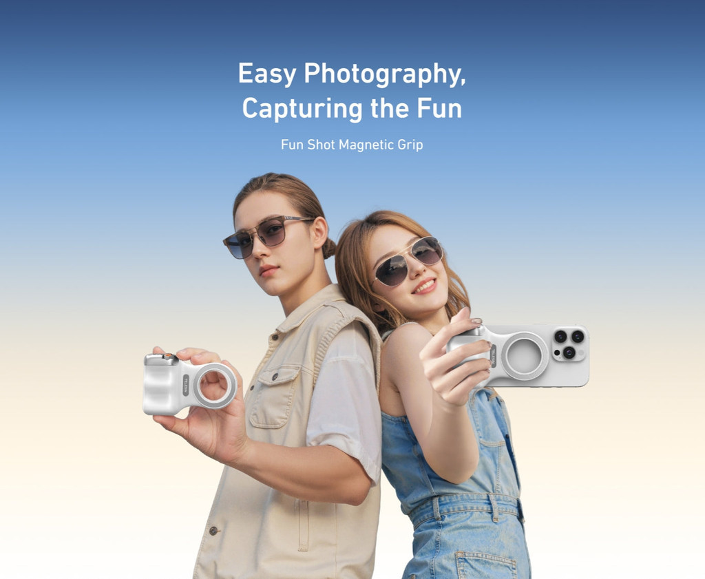 TELESIN Fun Shot Magnetic Shooting Grip: Detachable Wireless Shutter ...