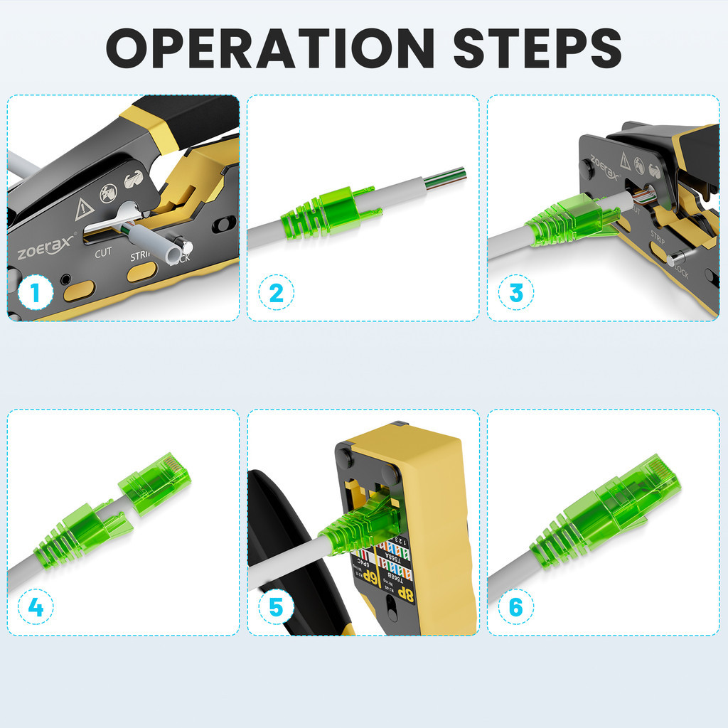 ZoeRax RJ45 Strain Relief Boots CAT6 Ethernet Cable Connector Boot ...