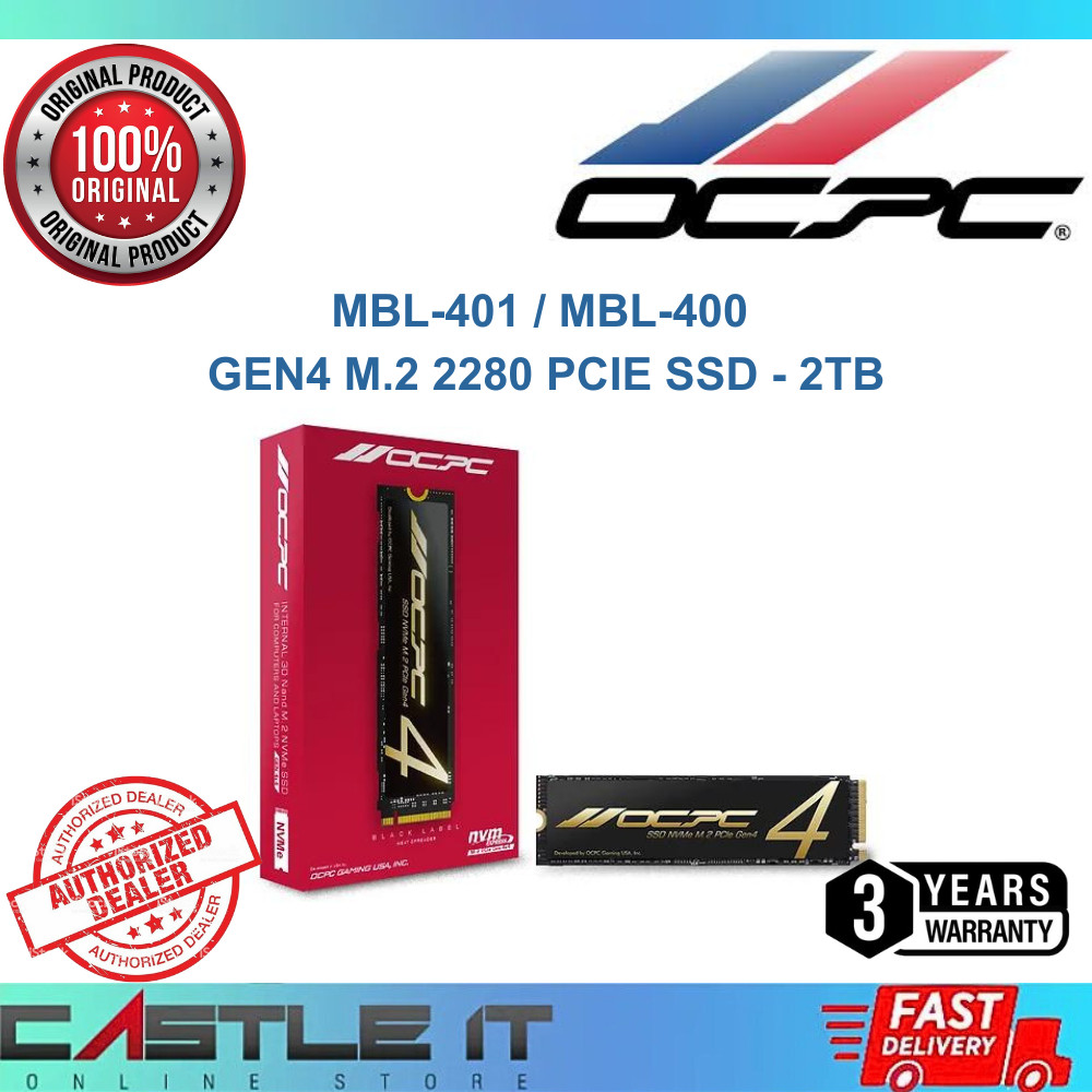 OCPC MBL-401 2TB / MFL-300 2TB / SSD MBL-400 2TB NVME Gen3 / Gen4 M.2 ...