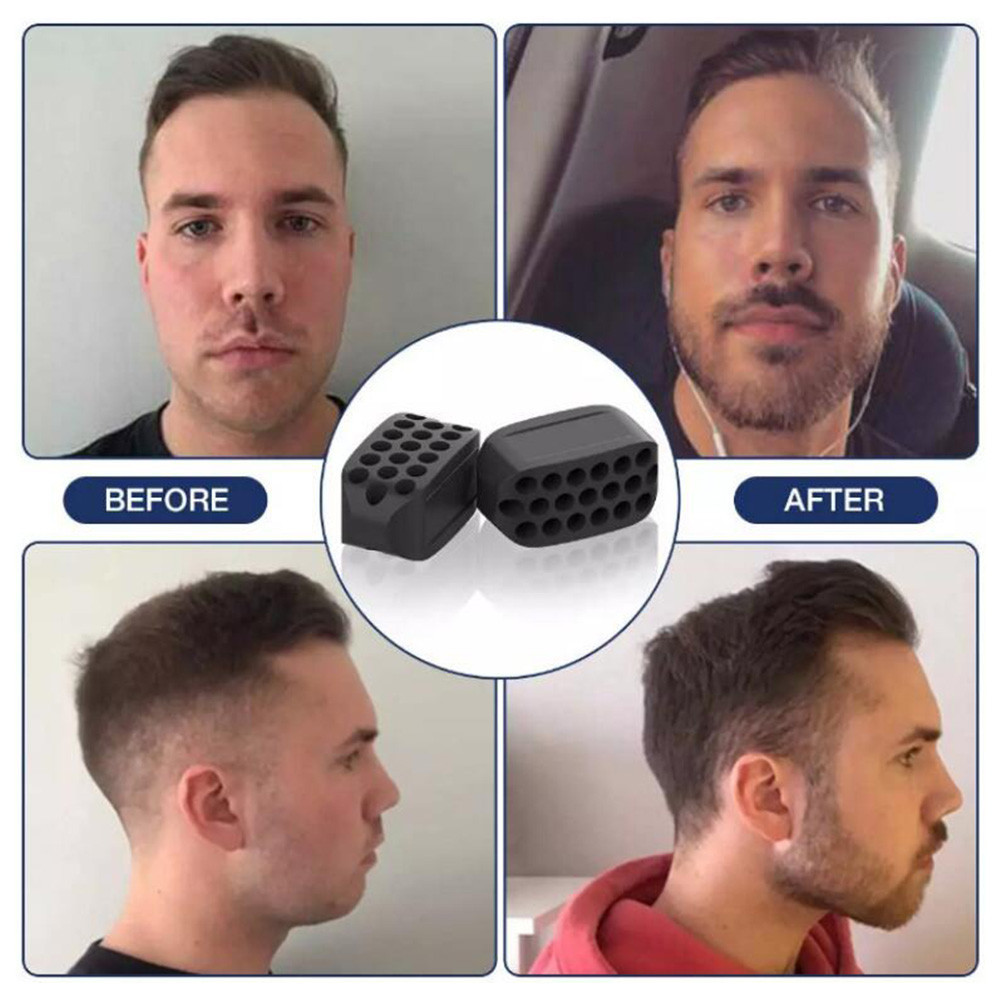 SALORIE Silicone Jaw Line Exerciser Jawline Chew Ball Neck Toning ...