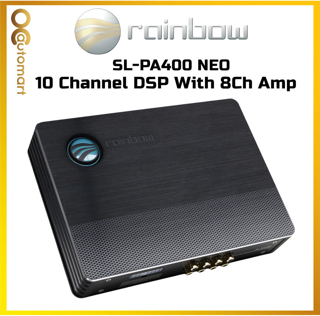 Rainbow Audio 10 Channel DSP With 8 Channel Amplifier Car DSP SL-PA400 ...