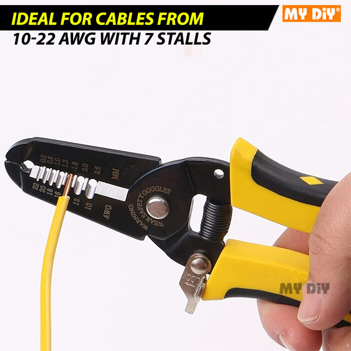 MYDIYHOMEDEPOT - WIRE STRIPPER PLIER CABLE WIRE STRIPPER CUTTER CRIMPER ...