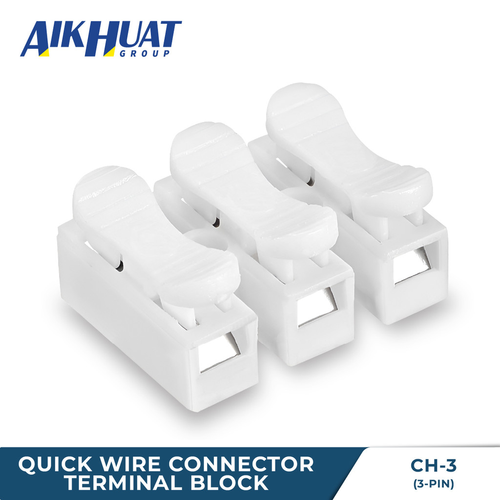 3 Pin Wire Cable 2/10pcs Connector Wire Clip Terminal Block Quick ...