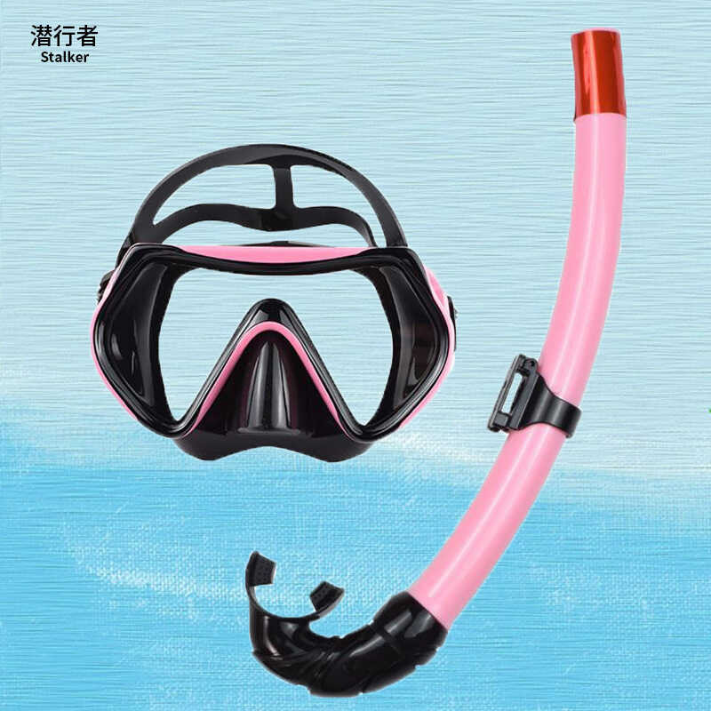 69 Silicone Large Frame Goggles Wet Snorkel Kit Deep Sea Pool Diving ...