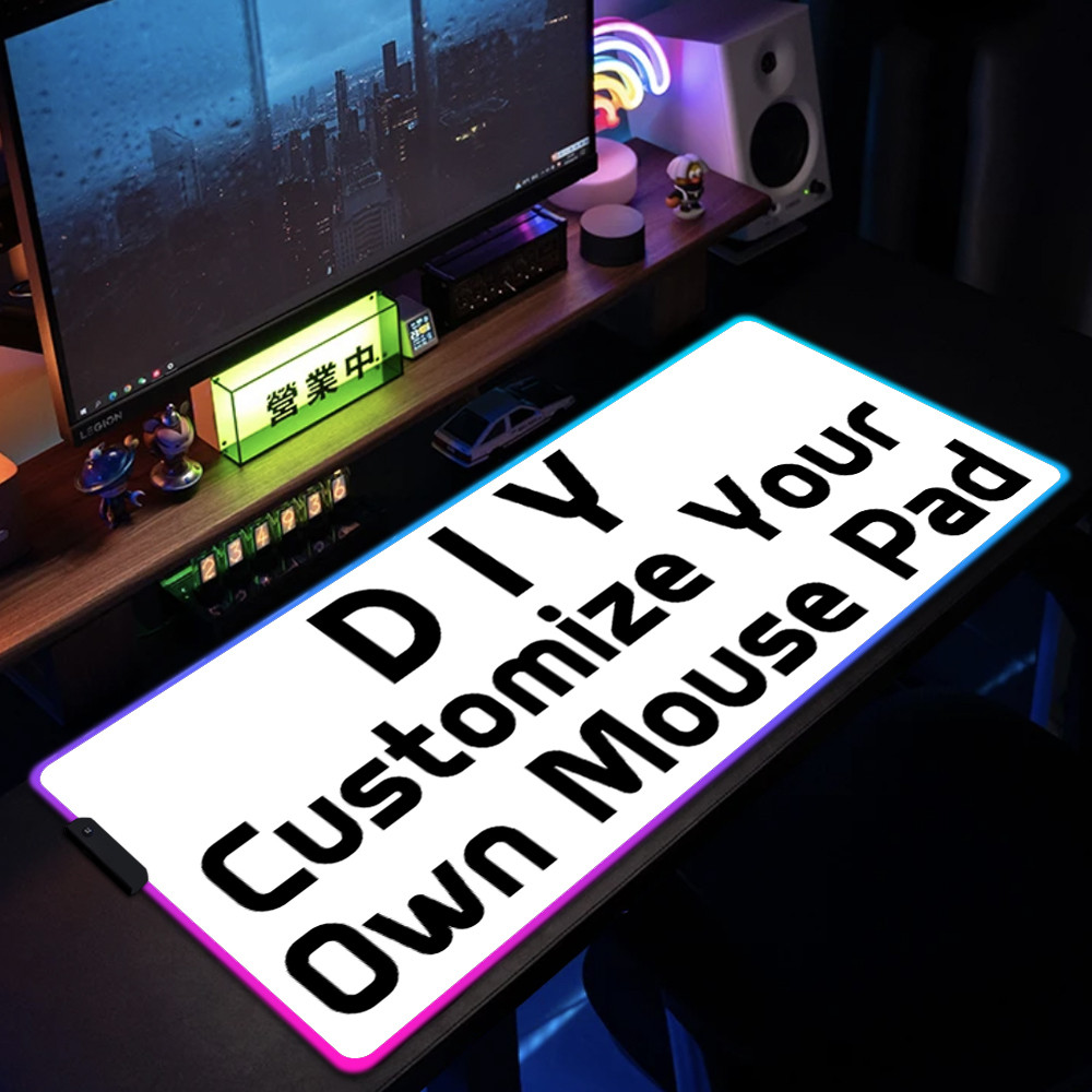 DIY RGB Mouse Pad XXL Gamer LED Lighting Customize Your Own Large ...