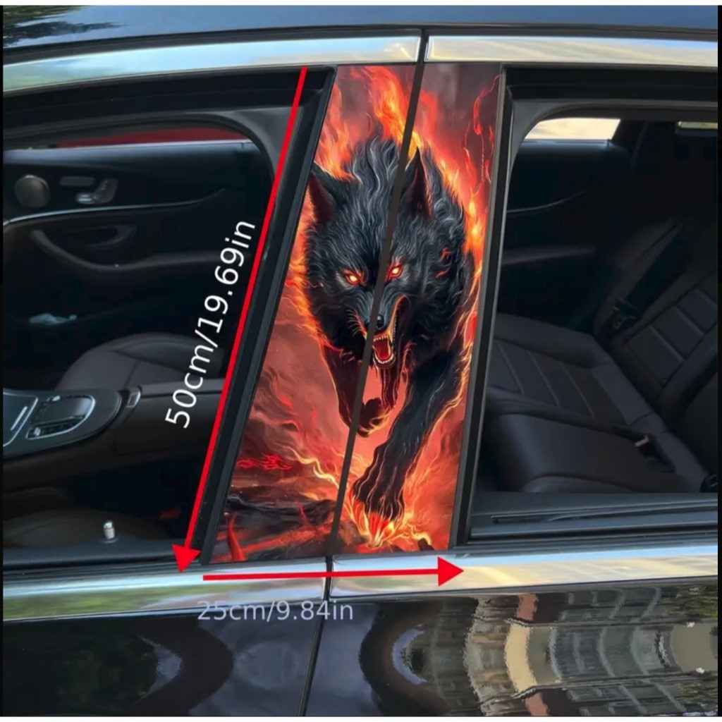 Car sticker PE film Cover Stripe Car Door Center Column Pillar sticker ...