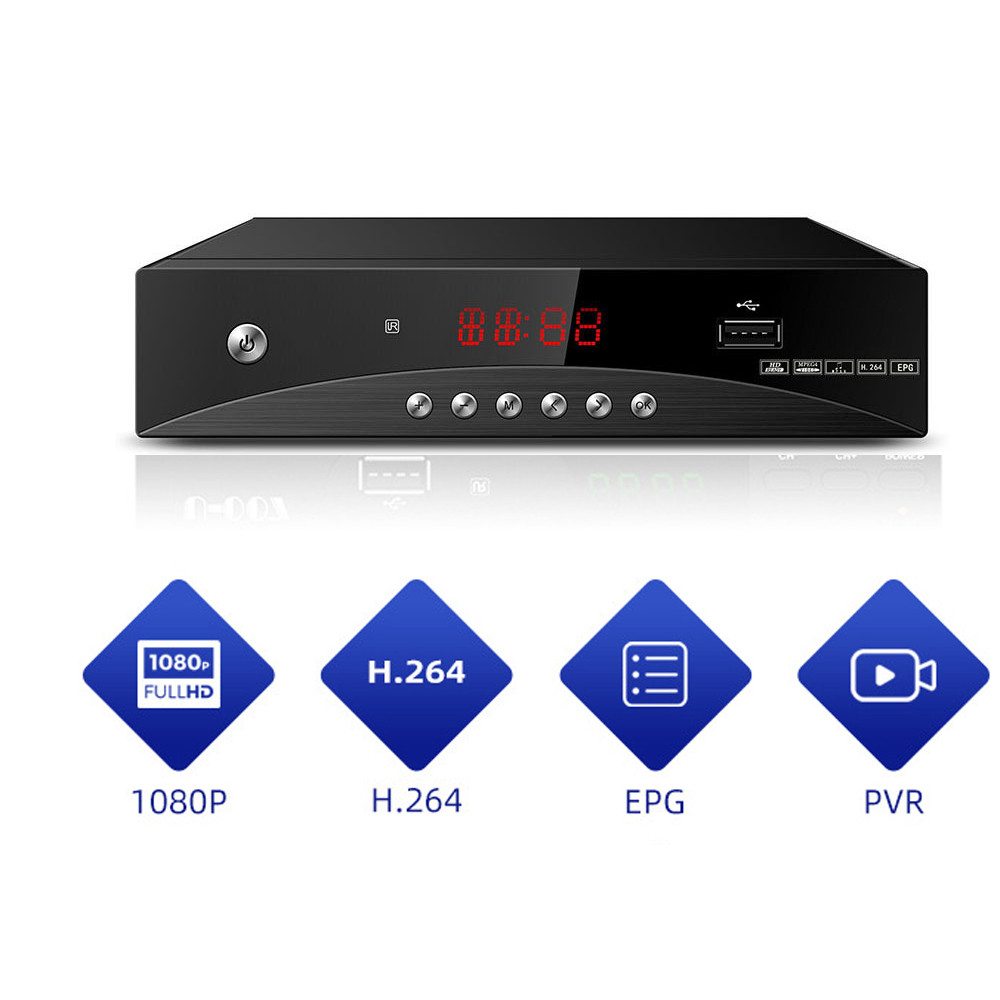 FTA DVB-S2 Receiver Set Top Box HD Digital Satellite TV Receiver ...