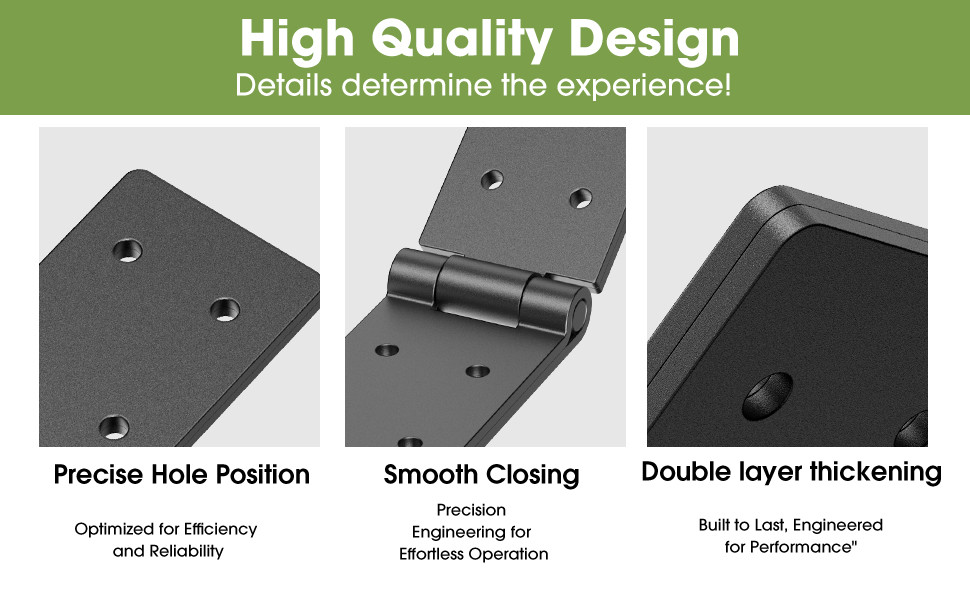 270-Degree Fold Flat Hinges Folding Butt Hinges Heavy Duty Gate Hinge ...