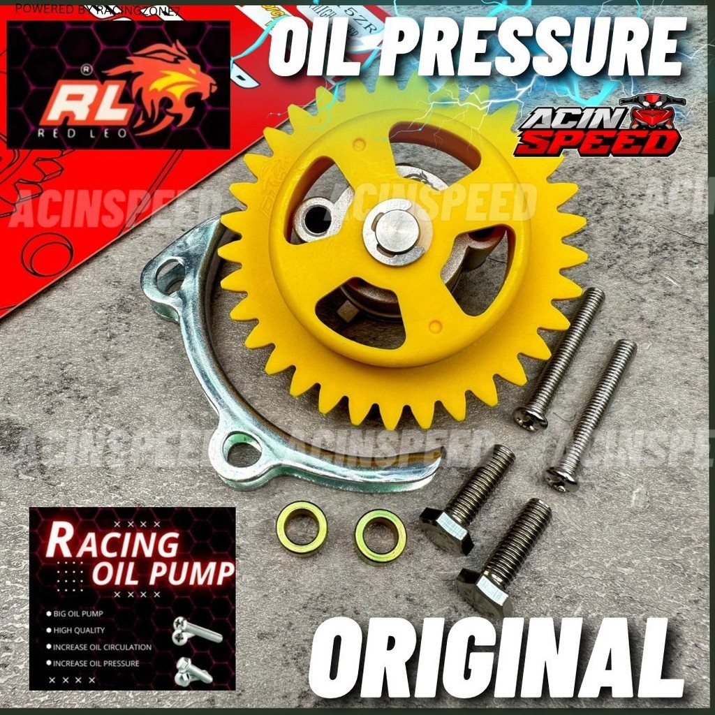 ORIGINAL RED LEO RACING OIL PUMP Y15ZR Y16 LC135 4S 5S/ Y15 Oil Pump Big/ ESR MOTOR RACING OIL ...