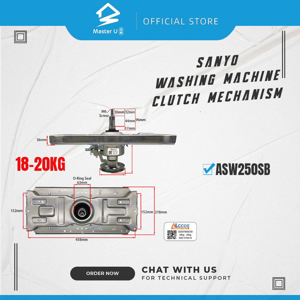 ASW250SB - SANYO WASHING MACHINE CLUTCH MECHANISM | Shopee Malaysia