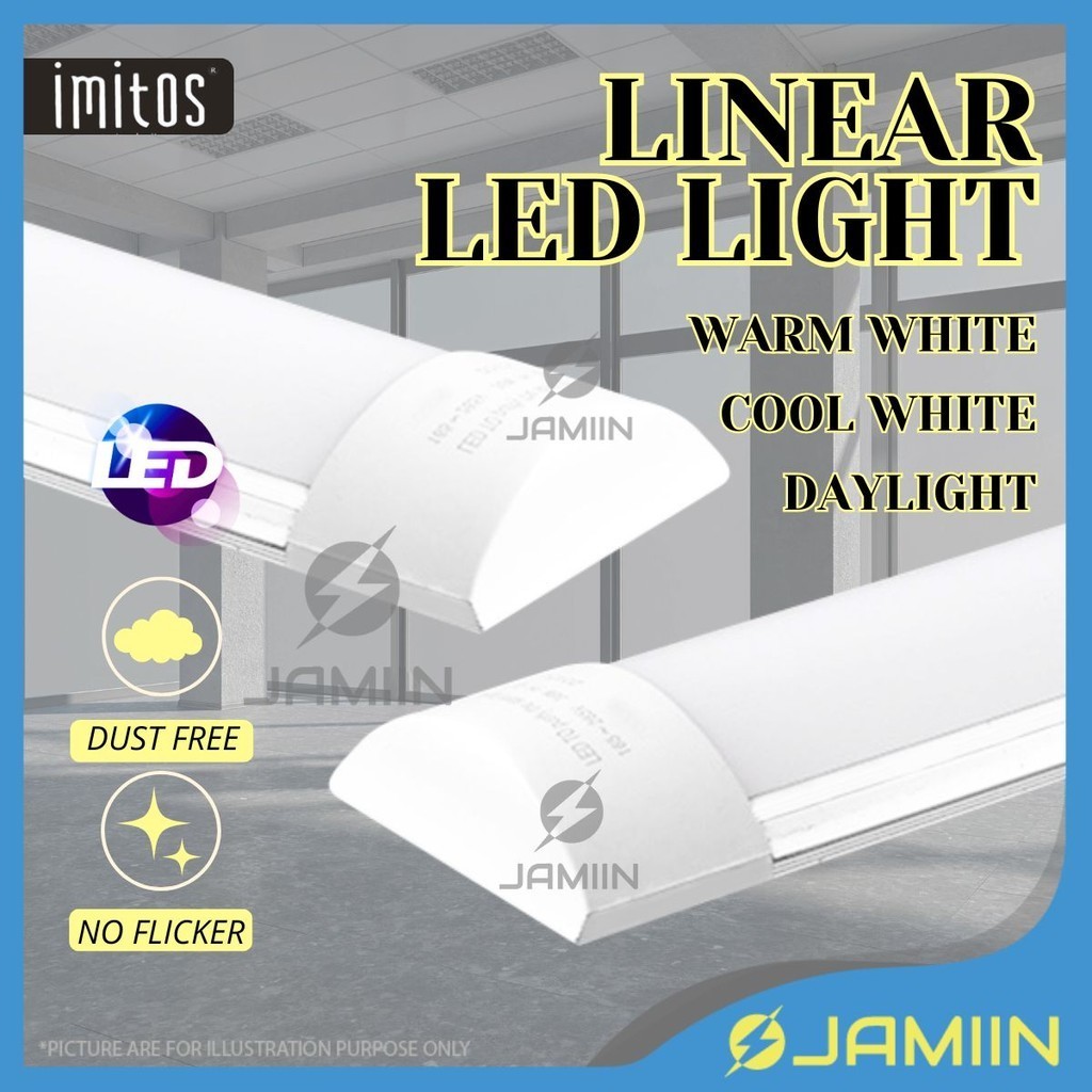 IMITOS 40W LED Linear Light Batten Light Ceiling Surface Mounted LED ...