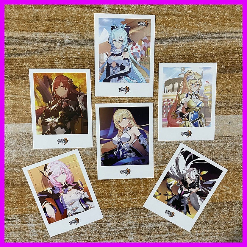 Lomo Card Honkai Impact 3 Kiana Elysia Collapse 3 Kiana Raiden Meiyi ...