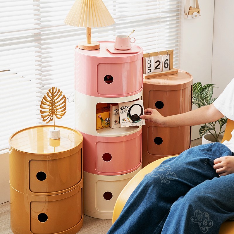 Compo Round Drawer / Kartell Storage Cabinet / Stackable Bedside Table ...